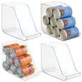 mDesign Plastic Kitchen Storage Organizer Container Bins - 4 Pack ...