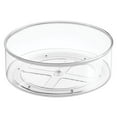 mDesign Plastic Round Lazy Susan Rotating Turntable Food Storage ...