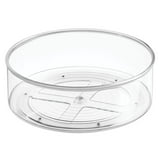 mDesign Plastic Round Lazy Susan Rotating Turntable Food Storage ...