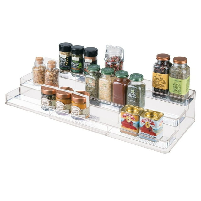 mDesign Kitchen Seasoning Countertop Holder - Adjustable & Expandable ...