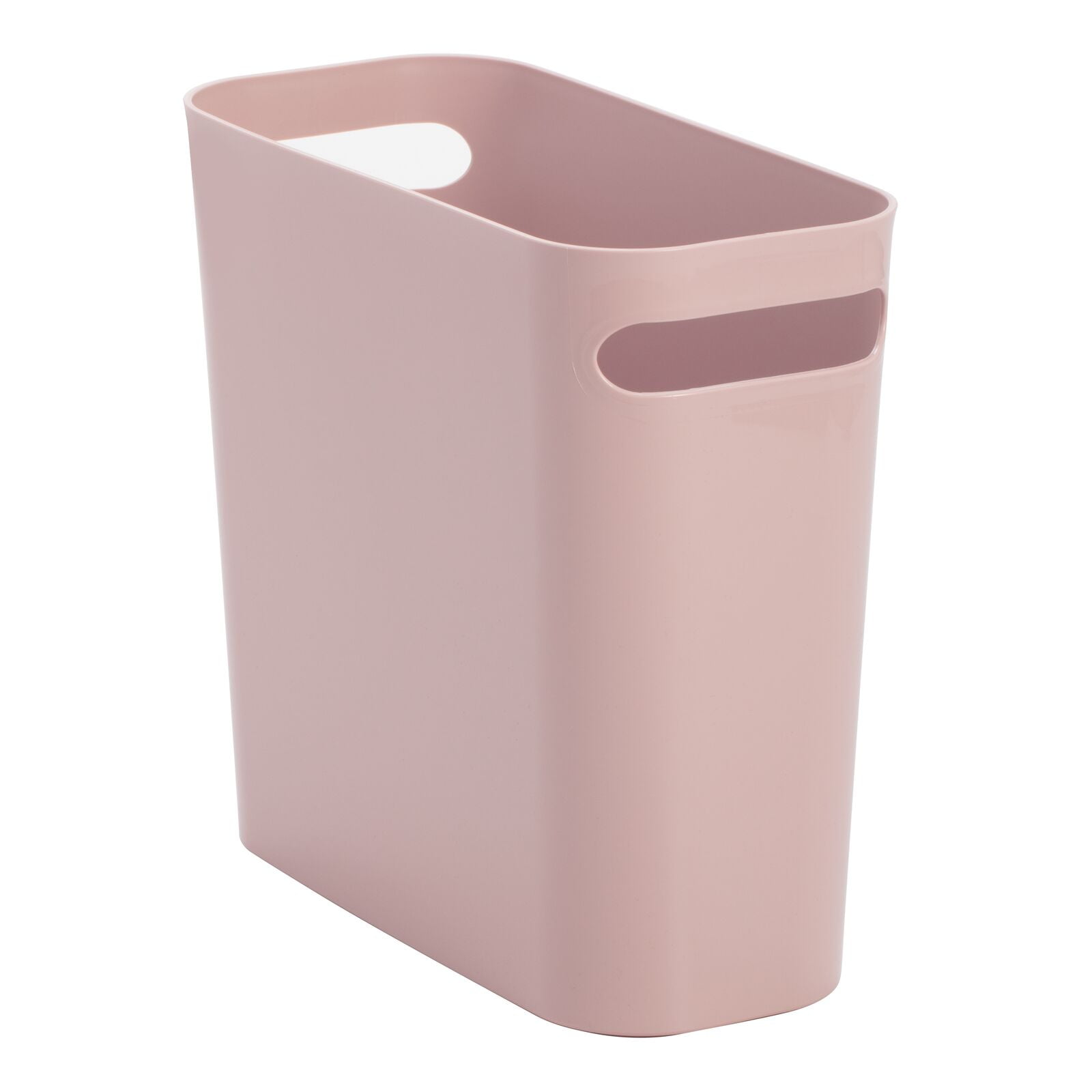 mDesign Plastic Small 1.5 Gal./5.7 Liter Trash Can with Built-In ...