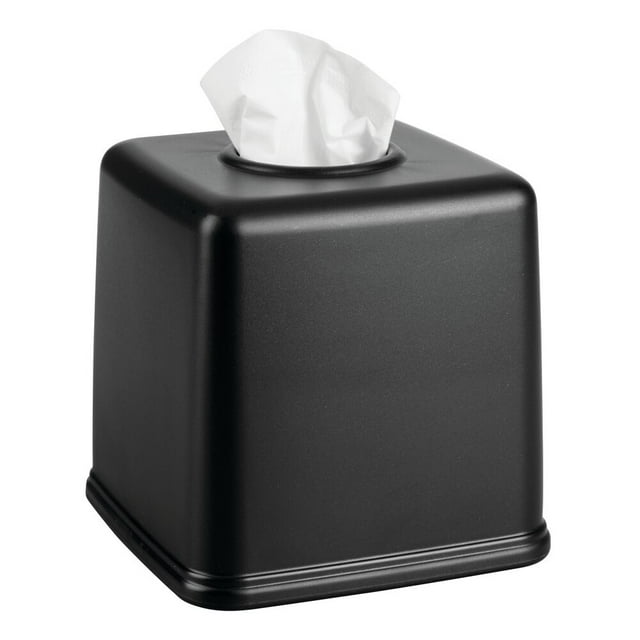 mDesign Plastic Square Facial Tissue Box Cover Holder for Bathroom ...