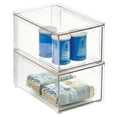 mDesign Stackable Kitchen Storage Bin, Pull-Out Drawer, Cabinet ...