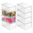 mDesign Organizing Toy Storage Containers, Stackable Clear Bin Box with ...