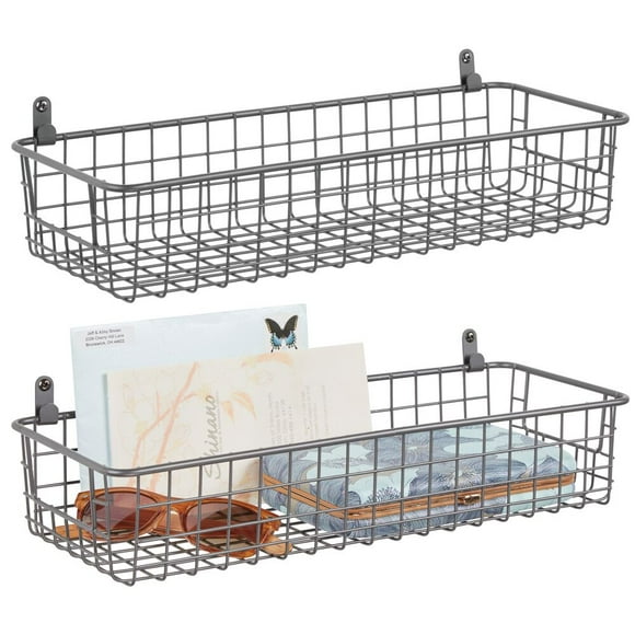 Wall Mount Wire Baskets