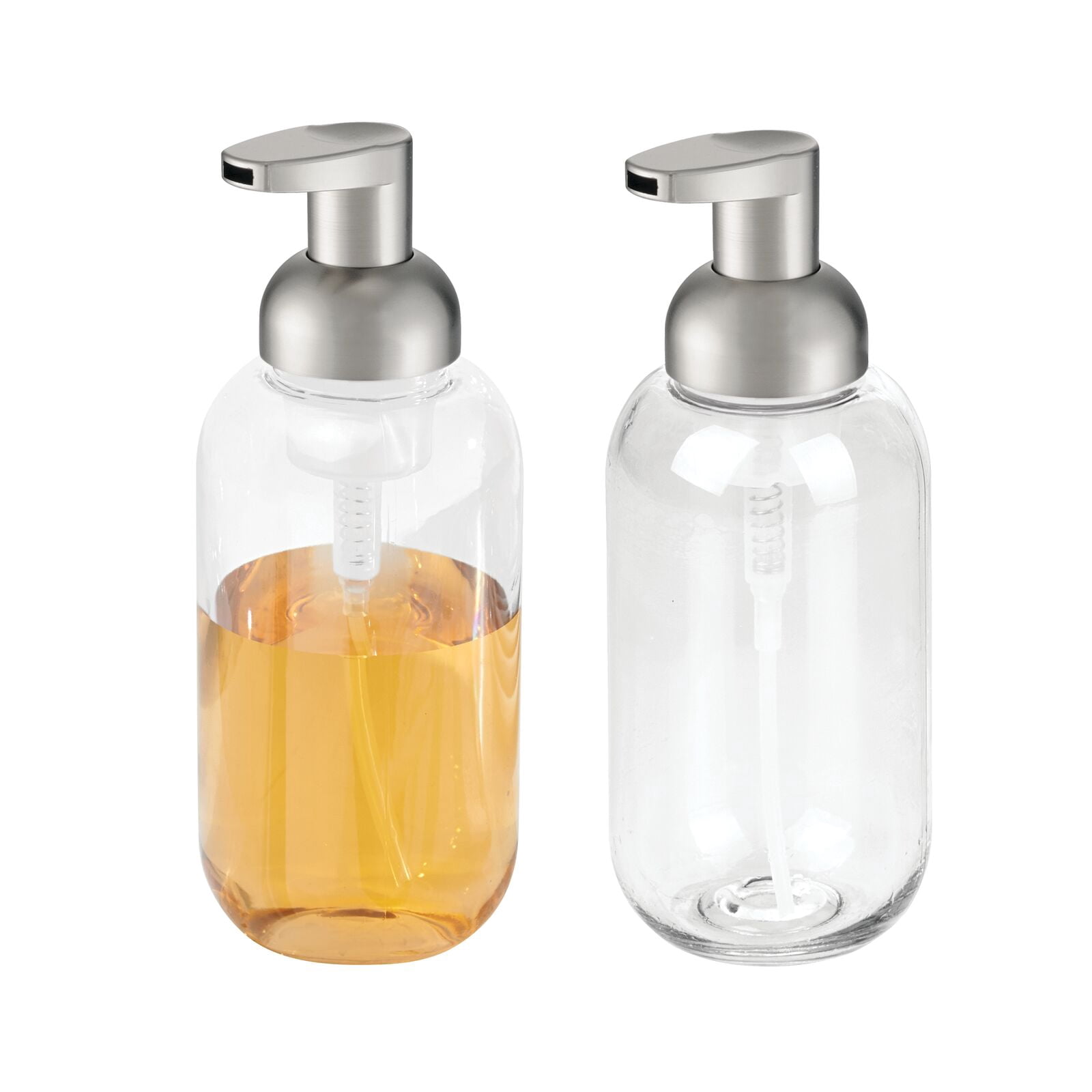 mDesign Reusable Foaming Hand Soap Dispenser, Plastic Bathroom ...