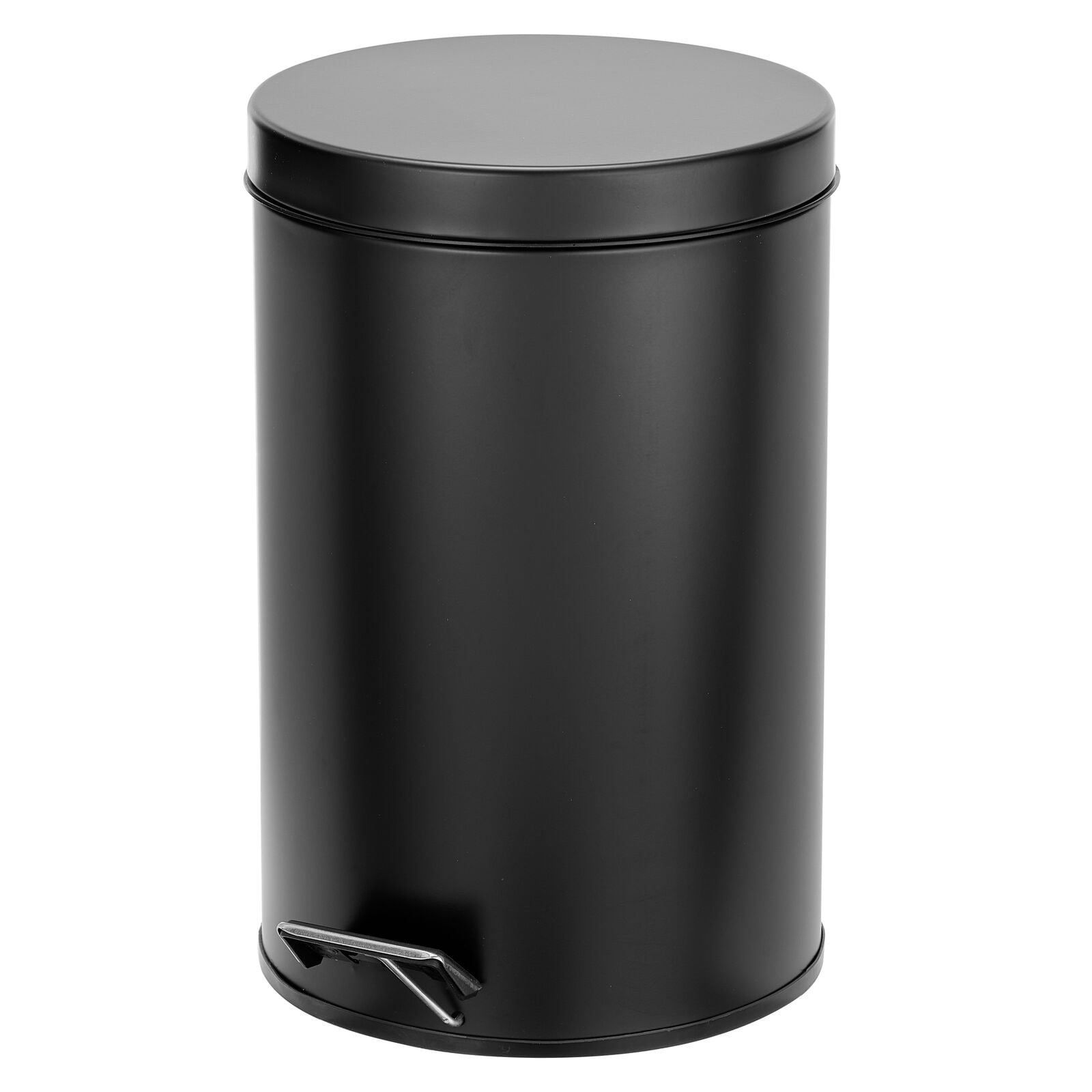 mDesign Round Step Garbage Trash Can, Removable Liner, 3.2 Gallon ...