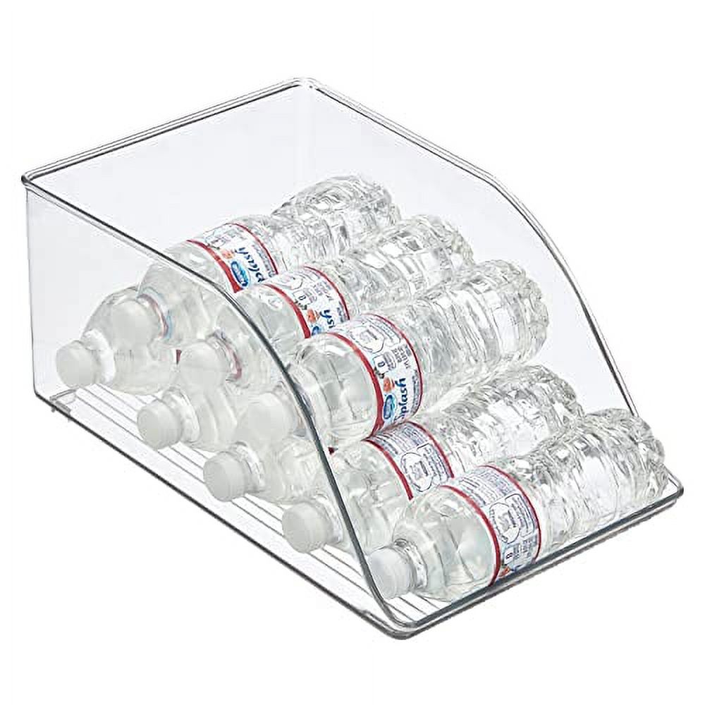 mDesign Small Plastic Water Bottle Stackable Storage Organization Bin ...