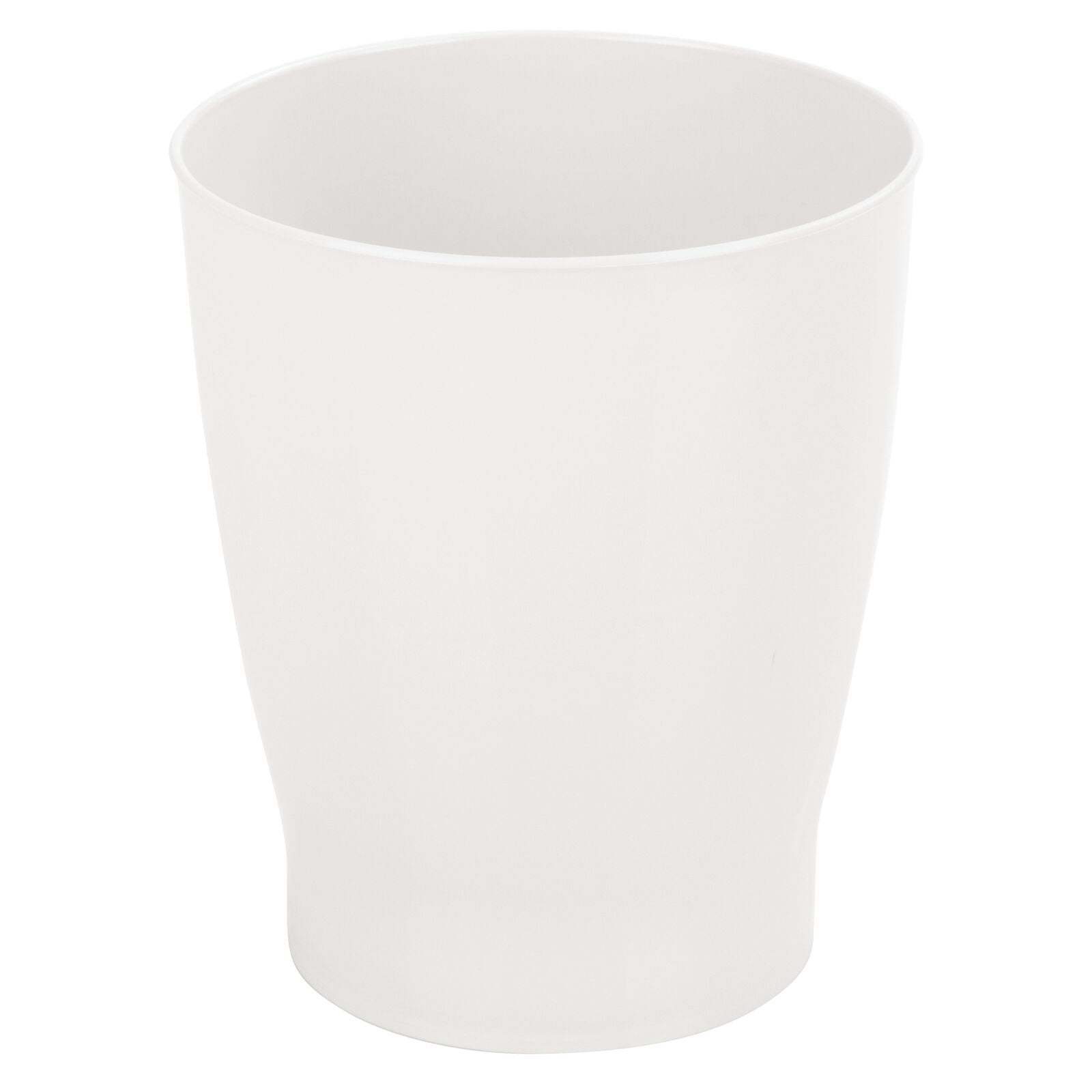mDesign Small Round Bathroom 1.25 Gal. Trash Can Wastebasket, Cloud ...