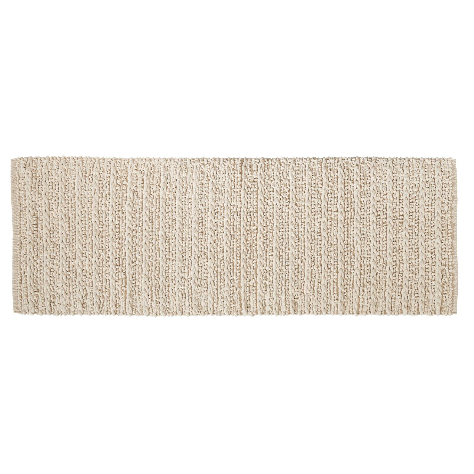 mDesign Soft Cotton Spa Mat Rug for Bathroom, Braided, 60" x 21 ...