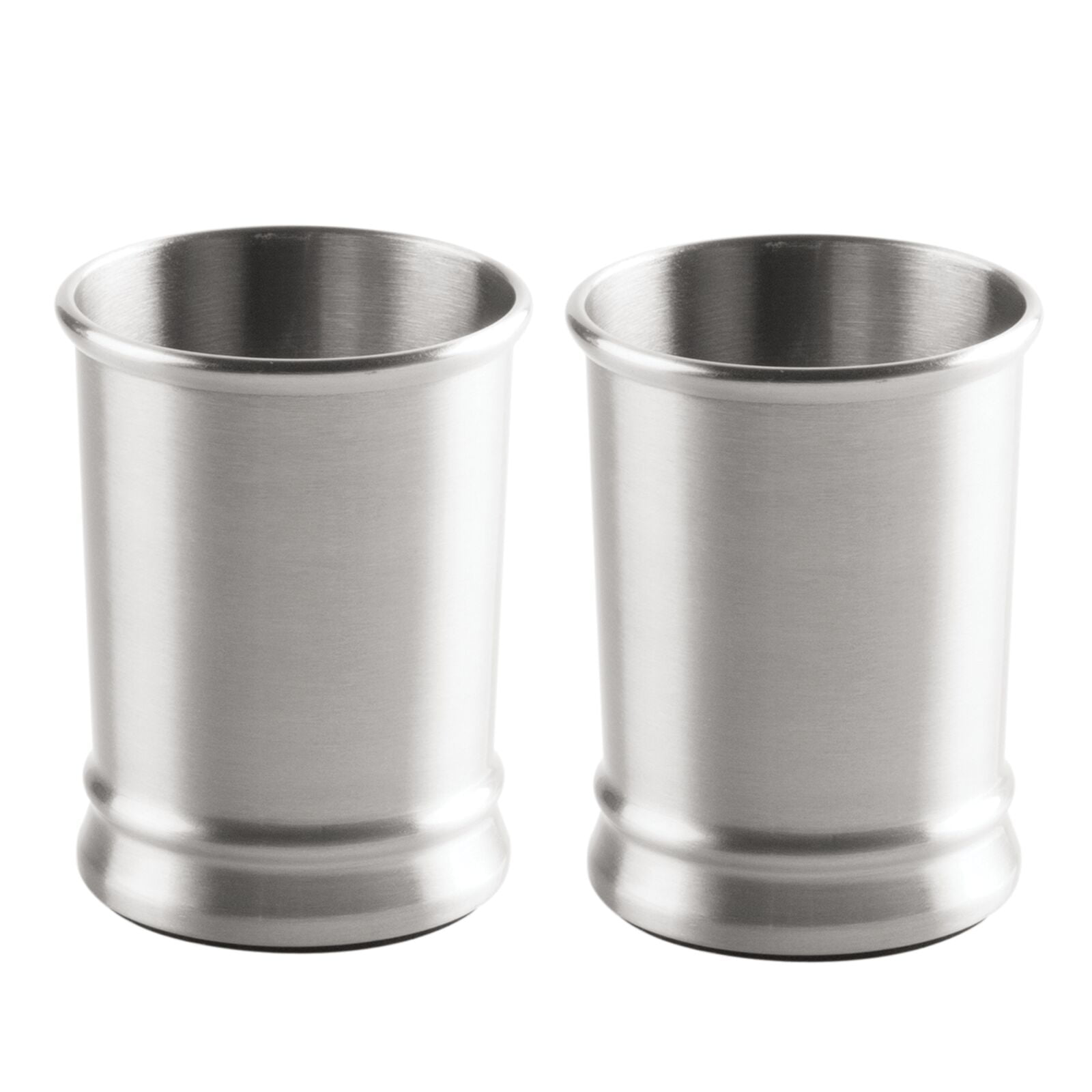 mDesign Small Bathroom Accessories, Stainless Steel Toothbrush Holder ...