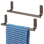 mDesign Small Hand Towel Storage Bar, Strong Self Adhesive - Bronze ...
