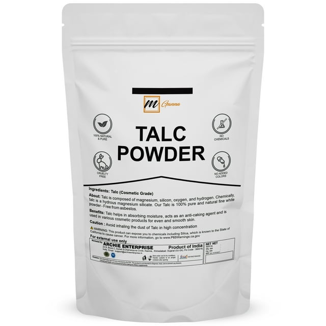mGanna 100% Natural Talc Powder for Facial Make-up and Cosmetic ...