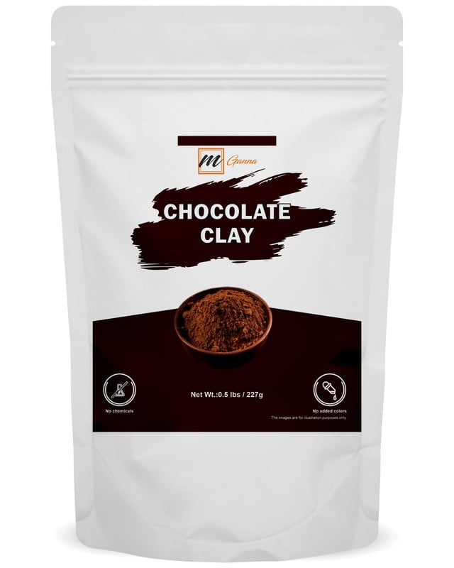 mGanna Chocolate Clay (A Combination of Dark Rhassoul Clay and Cocoa ...