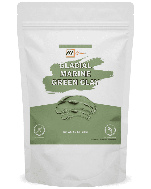 mGanna Glacial Marine Green Clay 100 g / 0.22 lbs - Walmart.com