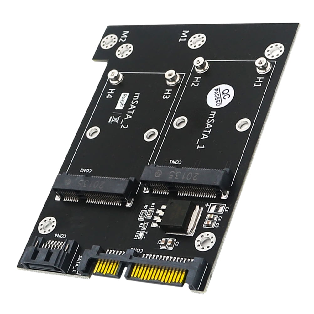 mSATA Adapter Replacement Double mSATA to Double 3.0 SSD Converter Card ...