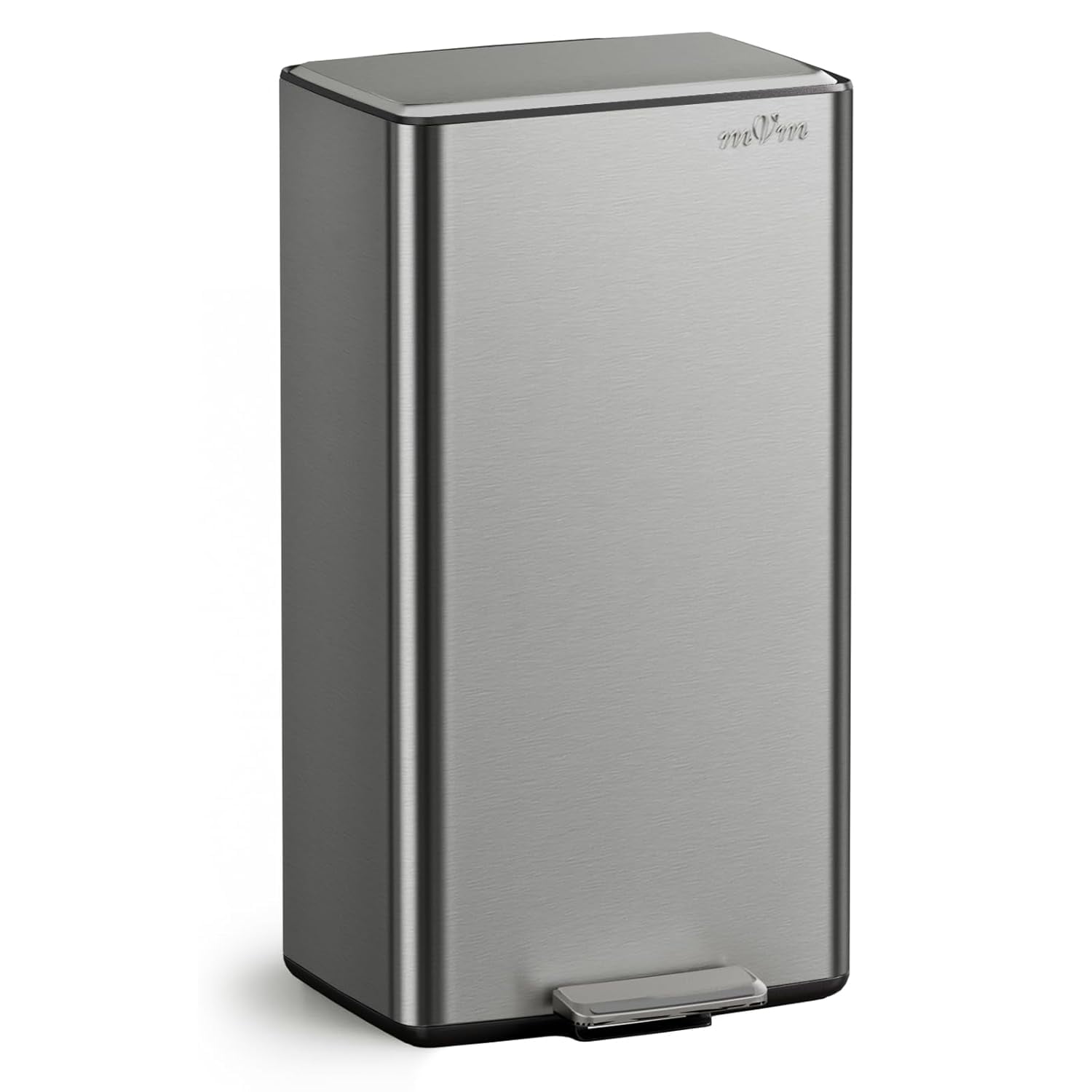 mVm 10.6 Gallon Kitchen Step Trash Can, Soft-Close and Foldable Foot ...
