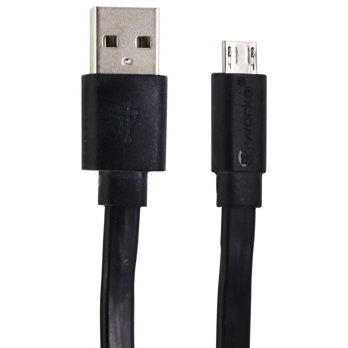 Pre-Owned mWorks! mPOWER! (6-Foot) Micro-USB to USB Flat Cable - Black ...