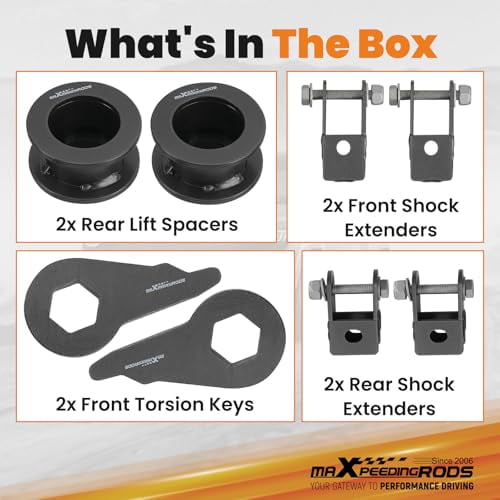 maXpeedingrods 1-3" Front & 2" Rear Leveling Lift Kit for 2000-2006 ...