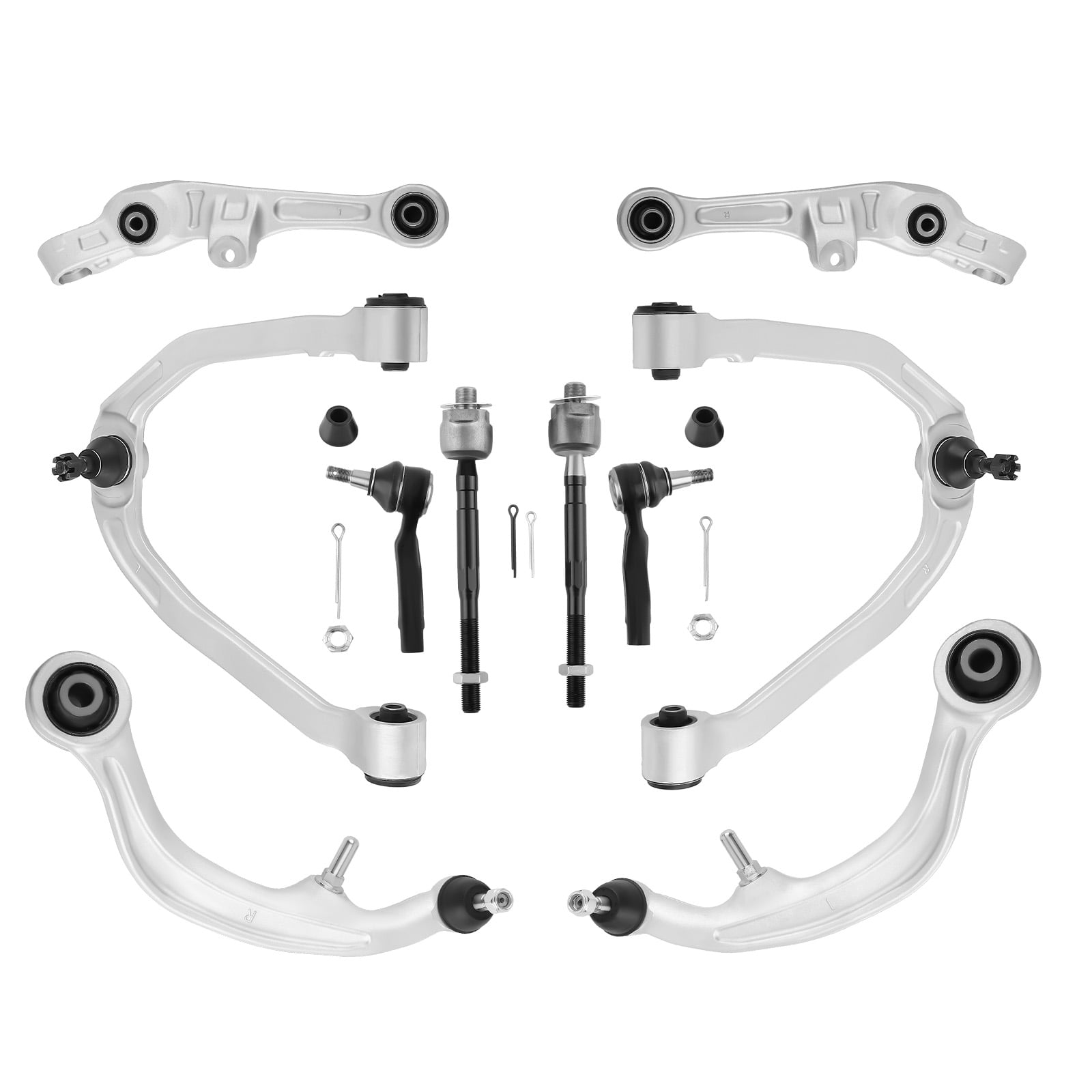 maXpeedingrods 10Pcs Front Upper Lower Control Arms Suspension Kit w ...