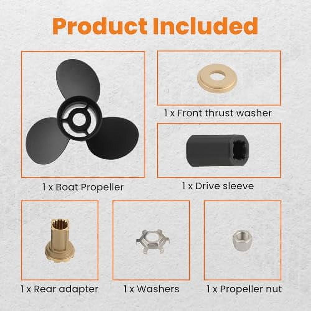 maXpeedingrods 14-1/2x19 Propeller Aluminum Outboard Propeller for ...