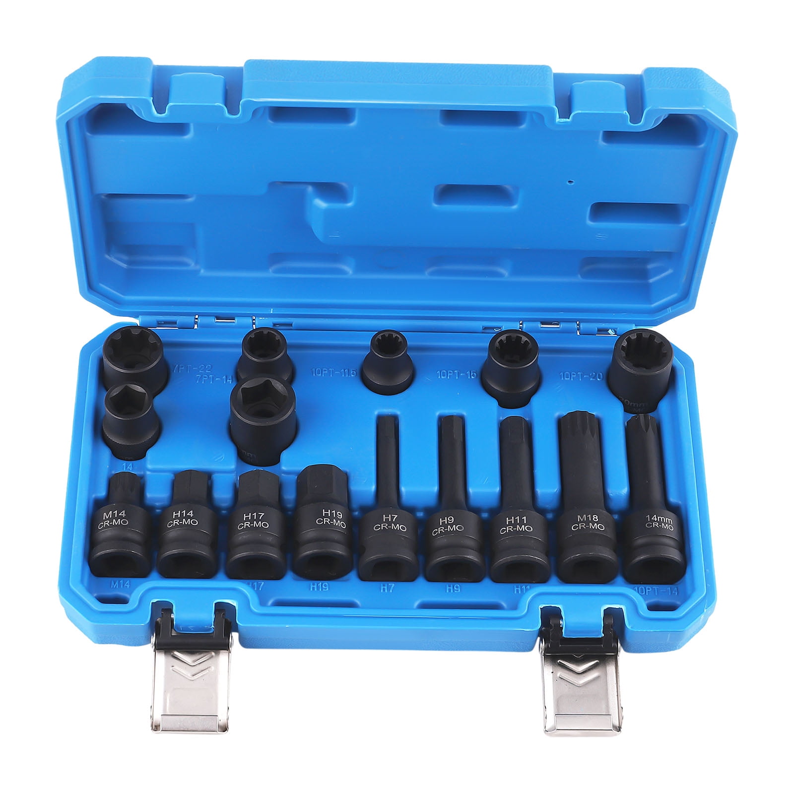 maXpeedingrods 16Pcs Impact Brake Caliper Socket Set, 1/2" Drive Wrench ...