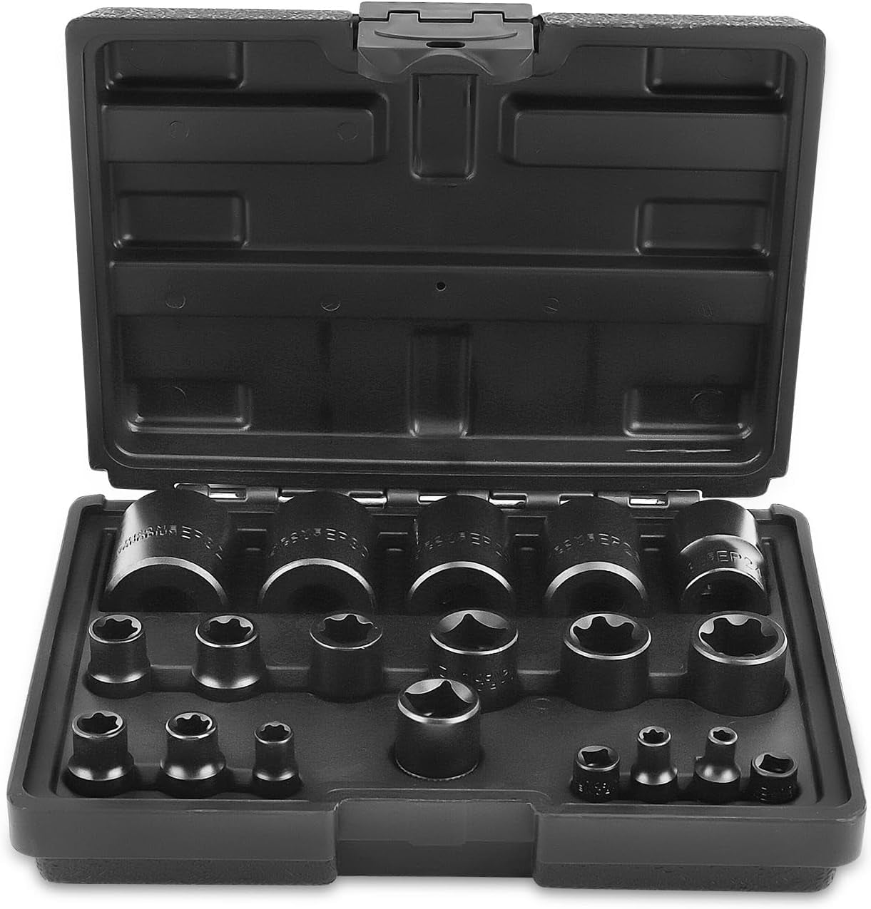 maXpeedingrods 19PCS External Torx Plus Socket Set, 6 Point EP Socket EP4 - EP32 with 1/2'' 3/8 ...