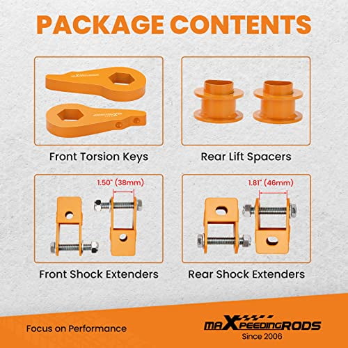 maXpeedingrods 3" Front & 2" Rear Leveling Kit for Chevy 2000-2006 ...