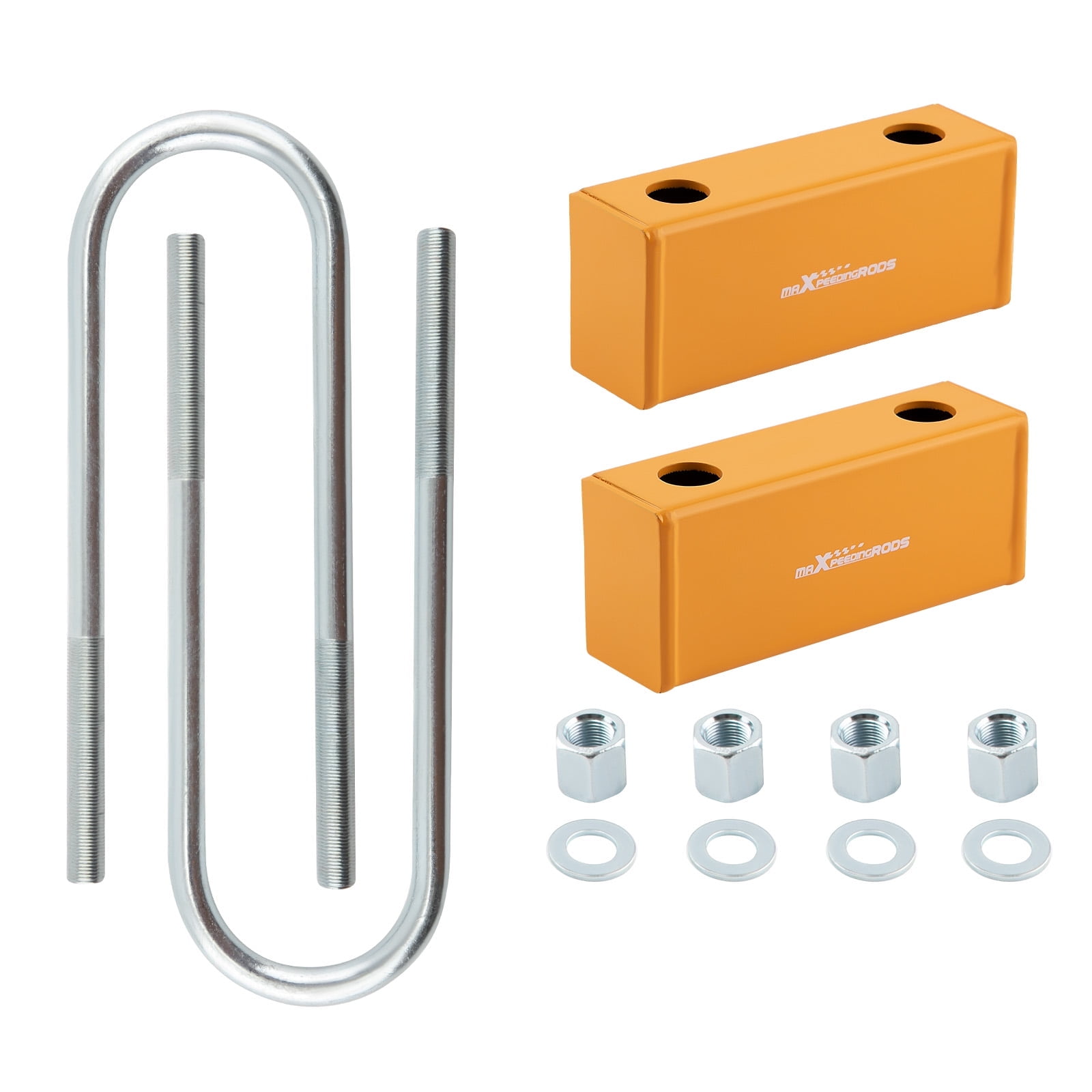 maXpeedingrods 3" Lowering Block Kit and U-bolts Kit for Chevy C10 Rear ...