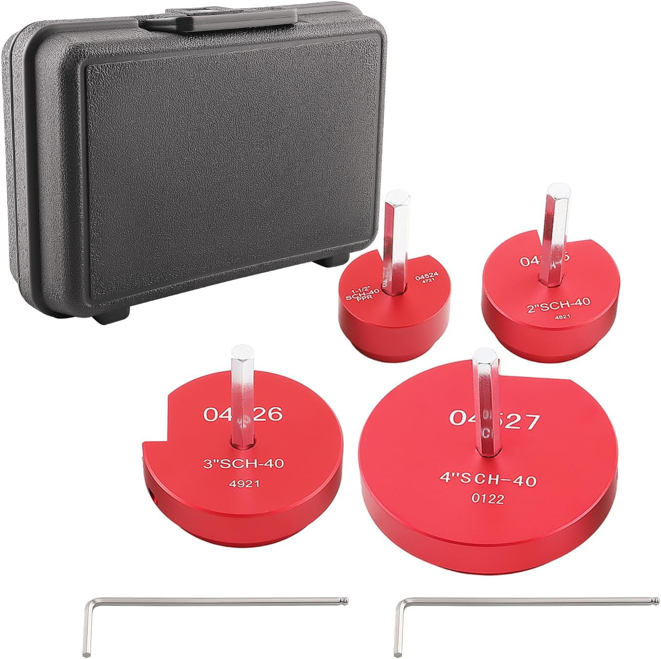 maXpeedingrods 4 Pcs PVC Pipe Reamer Kit with with 1-1/2 Inch, 2 Inch ...