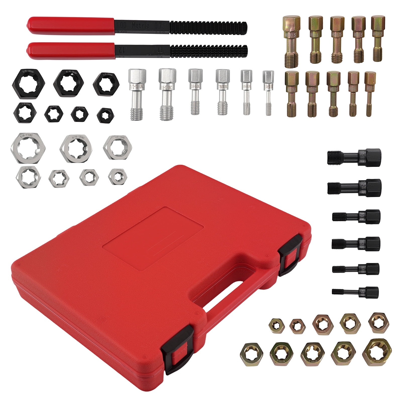 maXpeedingrods 48Pcs Thread Restorer Kit, Rethread Repair Tool, UNC UNF ...