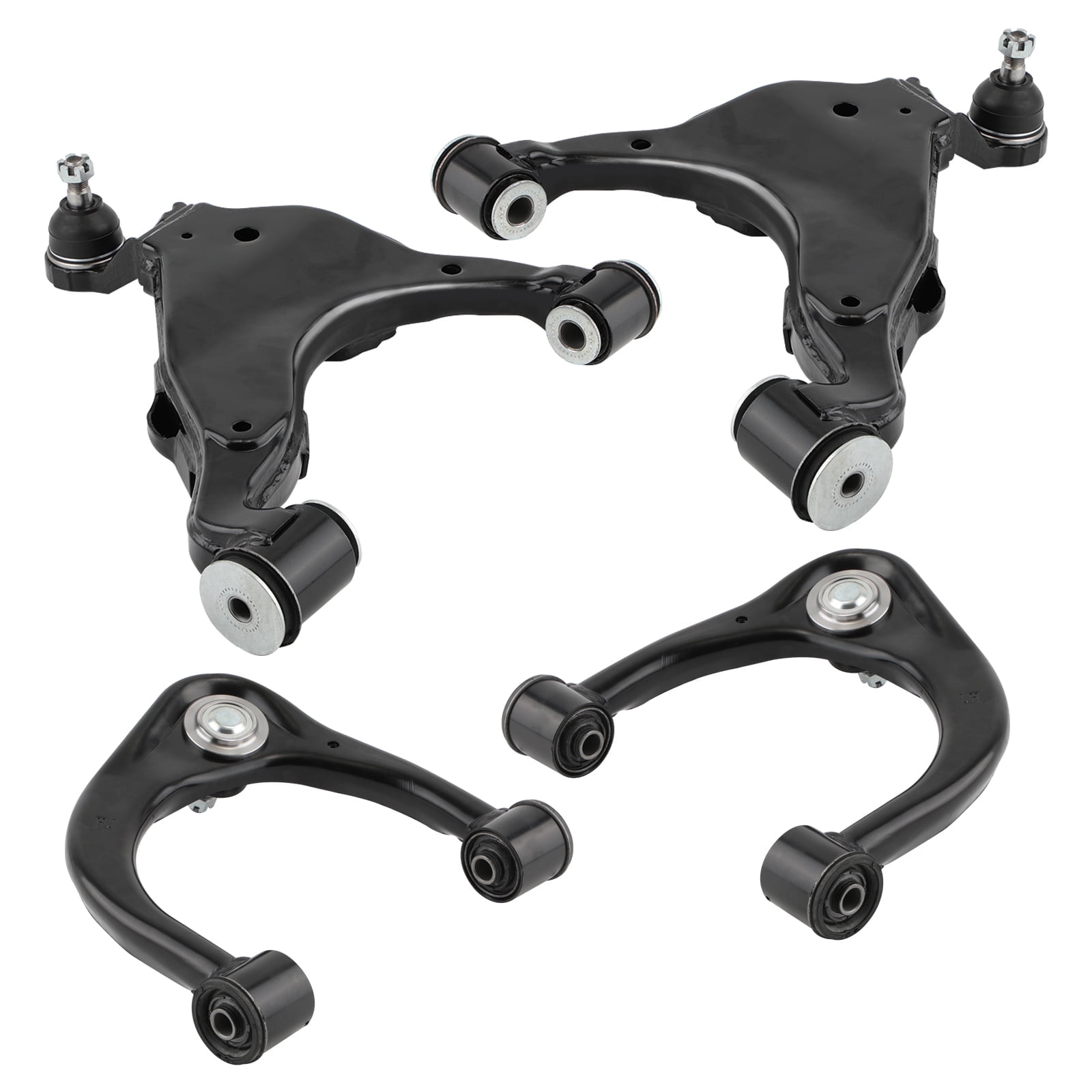 maXpeedingrods 4Pcs Front Lower Upper Control Arms Kit w/Ball Joints ...