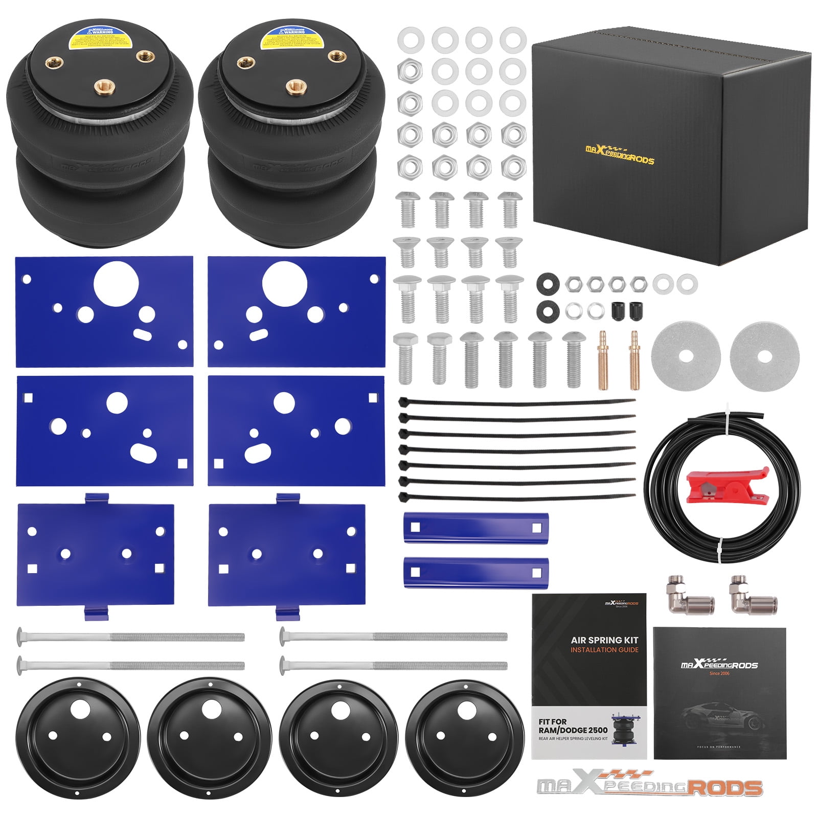 maXpeedingrods 5000 lbs Rear Air Suspension Bag Kit for Dodge Ram 2500 ...