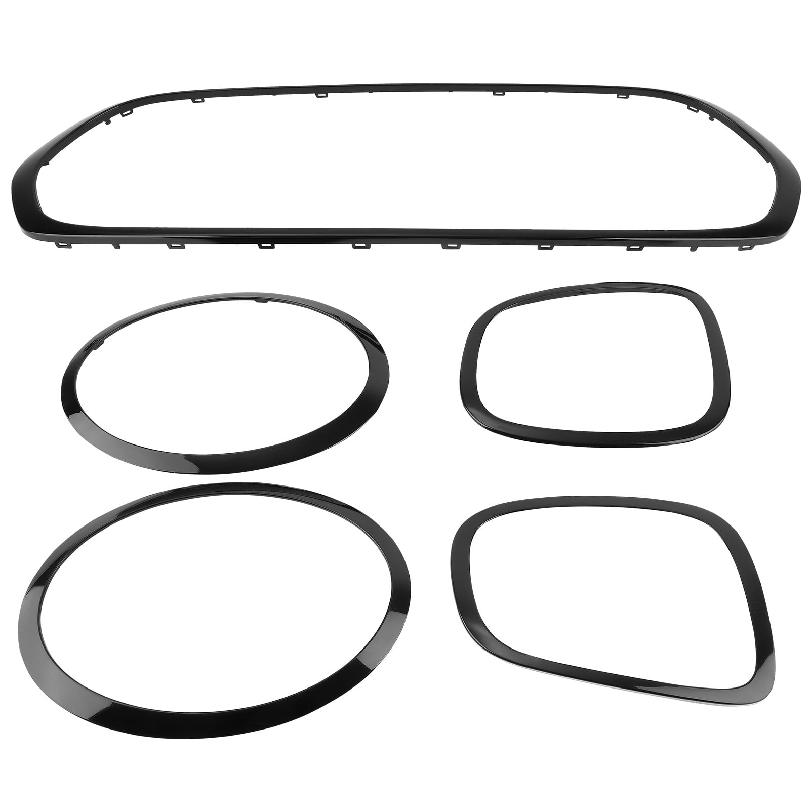 maXpeedingrods 5PCS Gloss Black Front Grille Frame Surround Trim ...