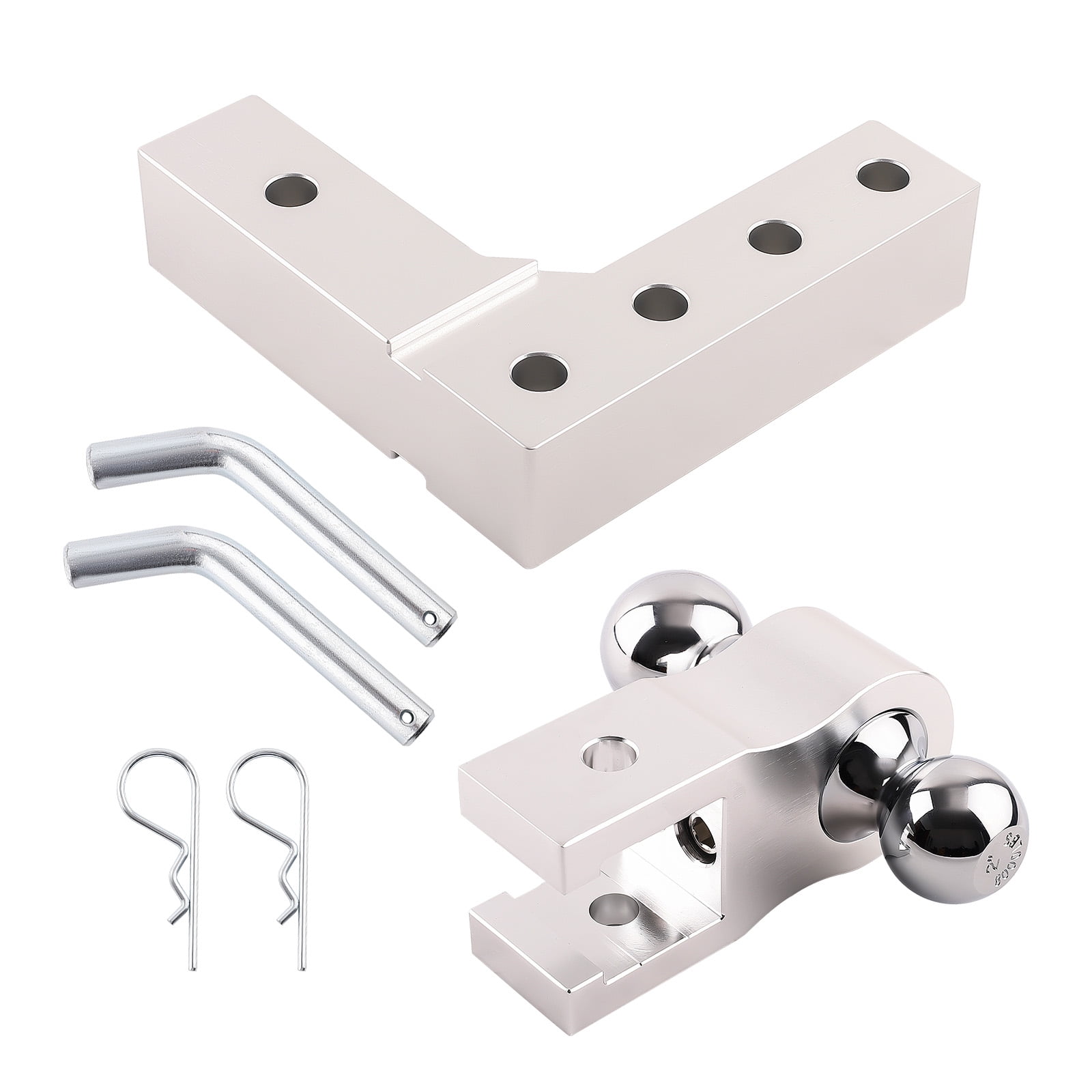 maXpeedingrods 6" Drop Adjustable Trailer Hitch Ball Mount, Aluminum ...