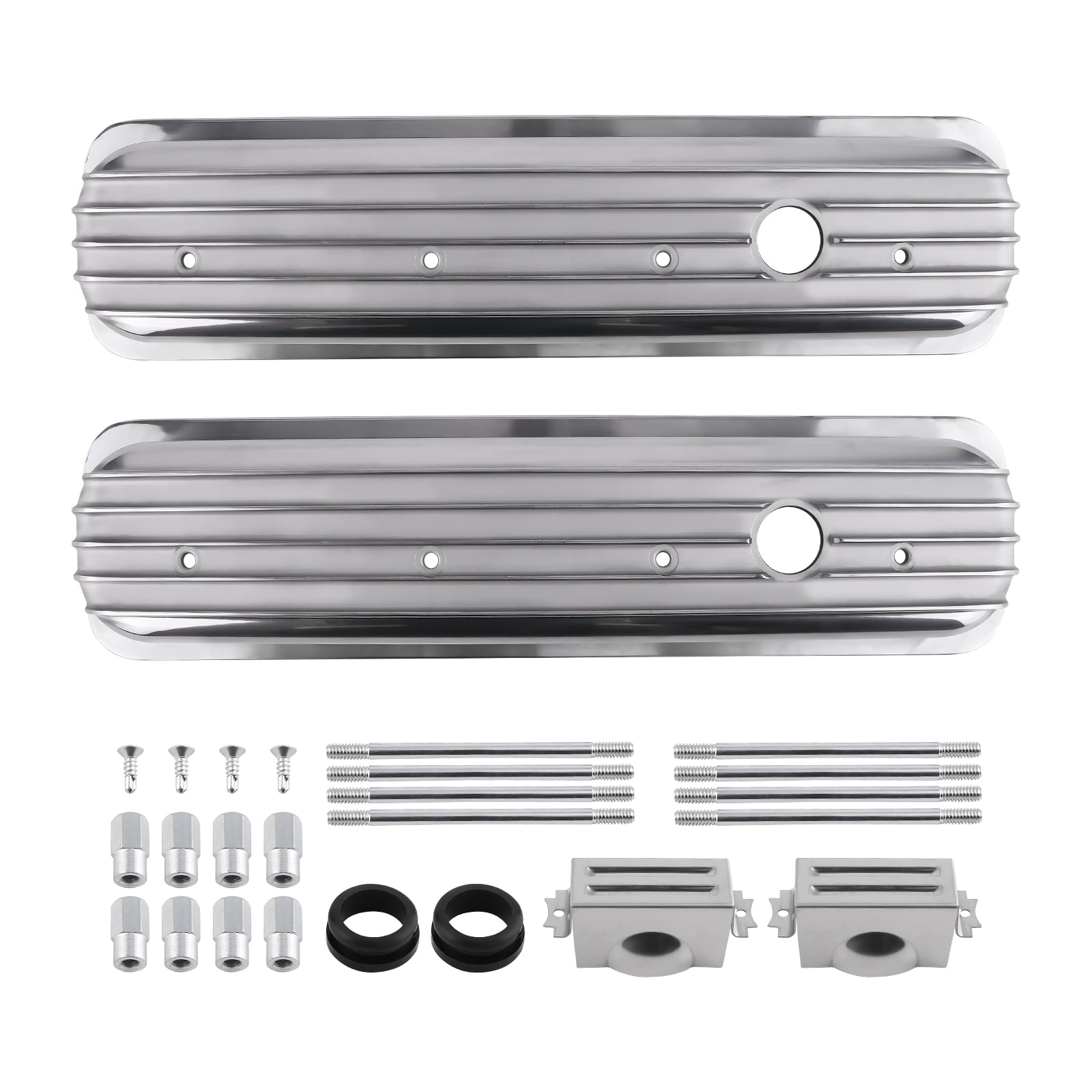 maXpeedingrods Aluminum Valve Cover for SBC Small Block Chevy engines ...