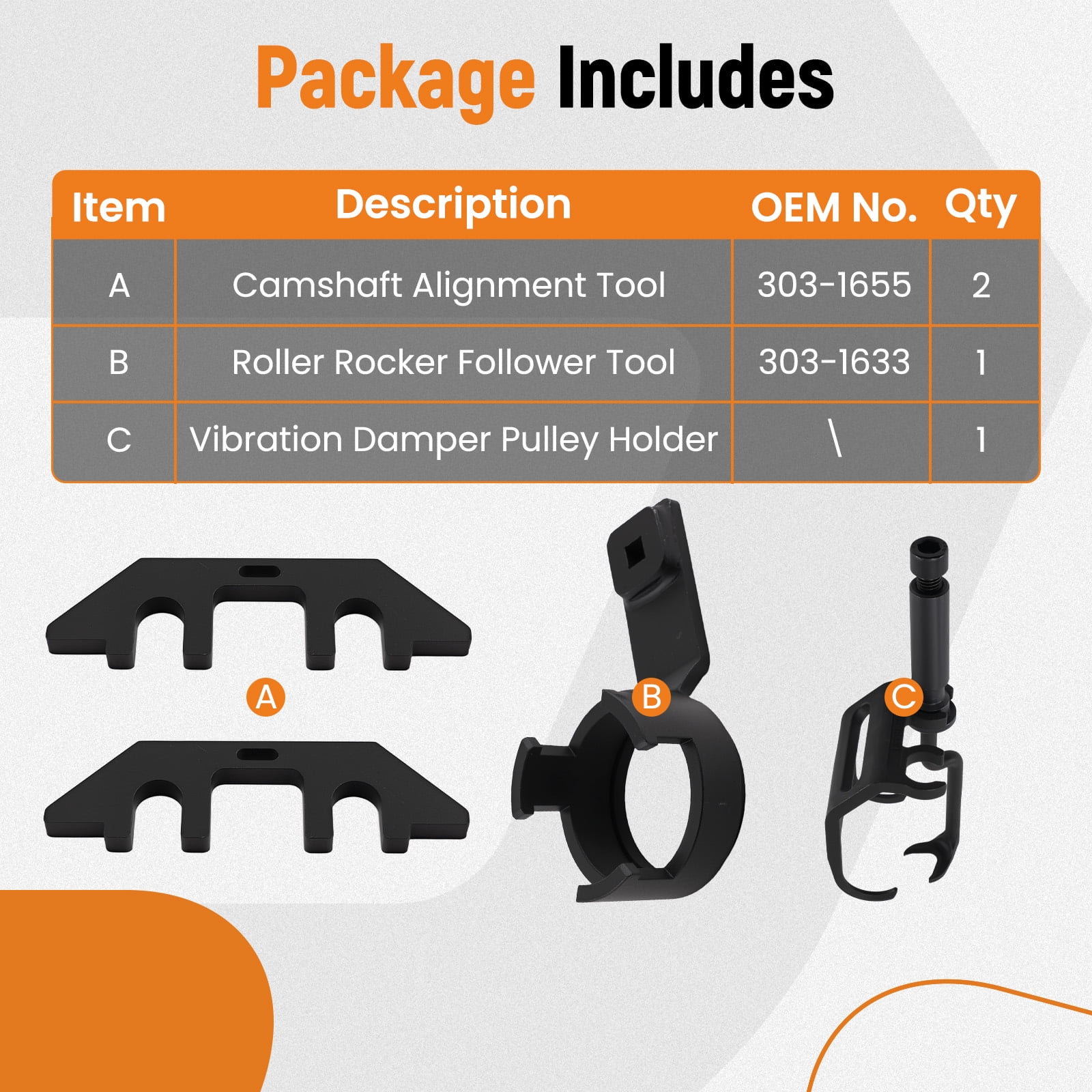maXpeedingrods Camshaft Alignment Timing Tool Kit Vibration Damper ...