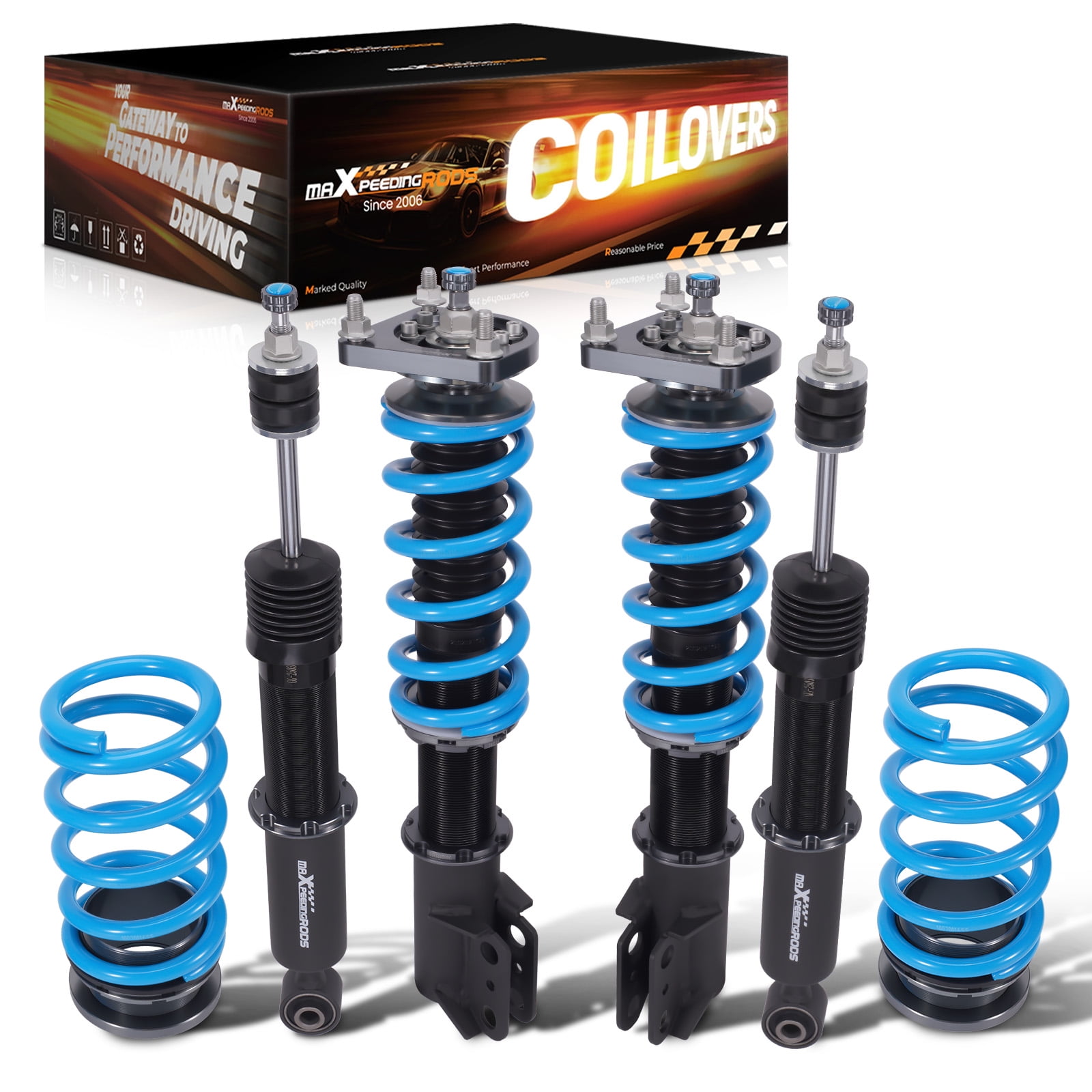 maXpeedingrods Coilover for Ford Mustang SVT Cobra 1999-2004, 24 Levels ...