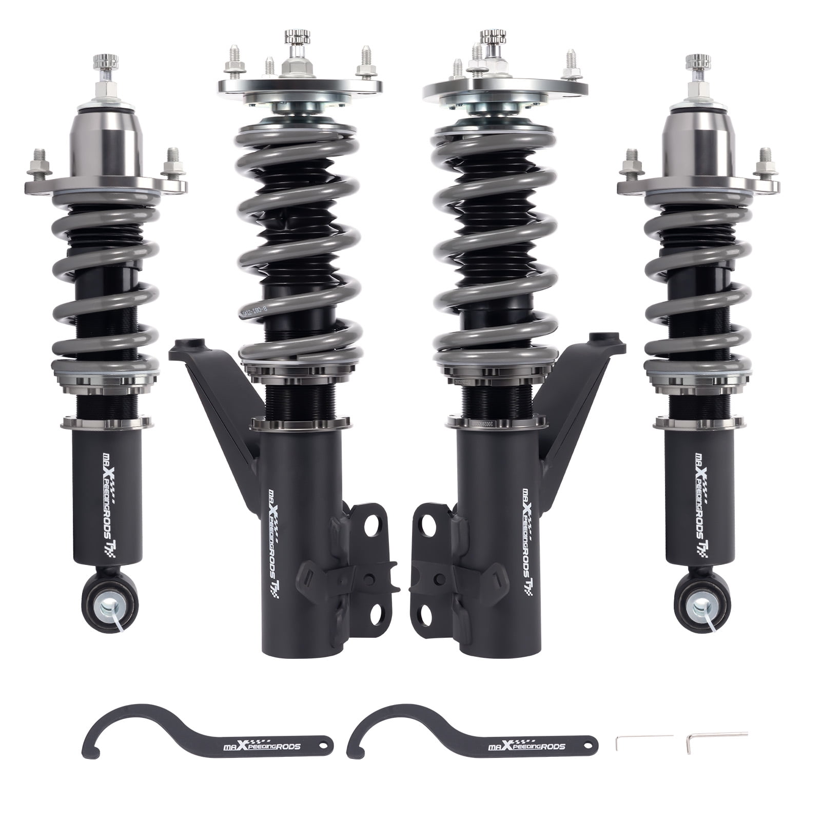 maXpeedingrods Coilover for Honda CR-V 2002-2006, 24 Levels Damper ...