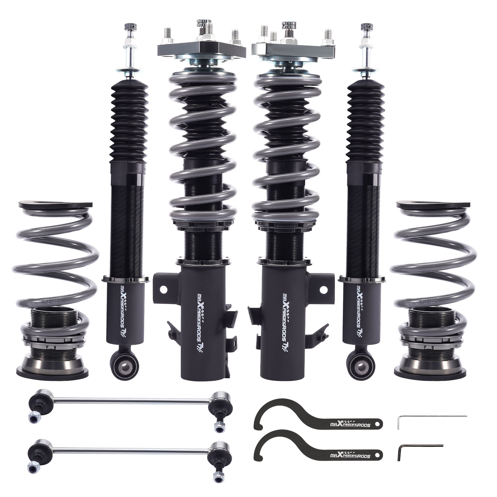 maXpeedingrods Coilover for Honda Civic 2012-2015 FG3 FB2, 24 Levels Damper Adjustable Coilovers ...