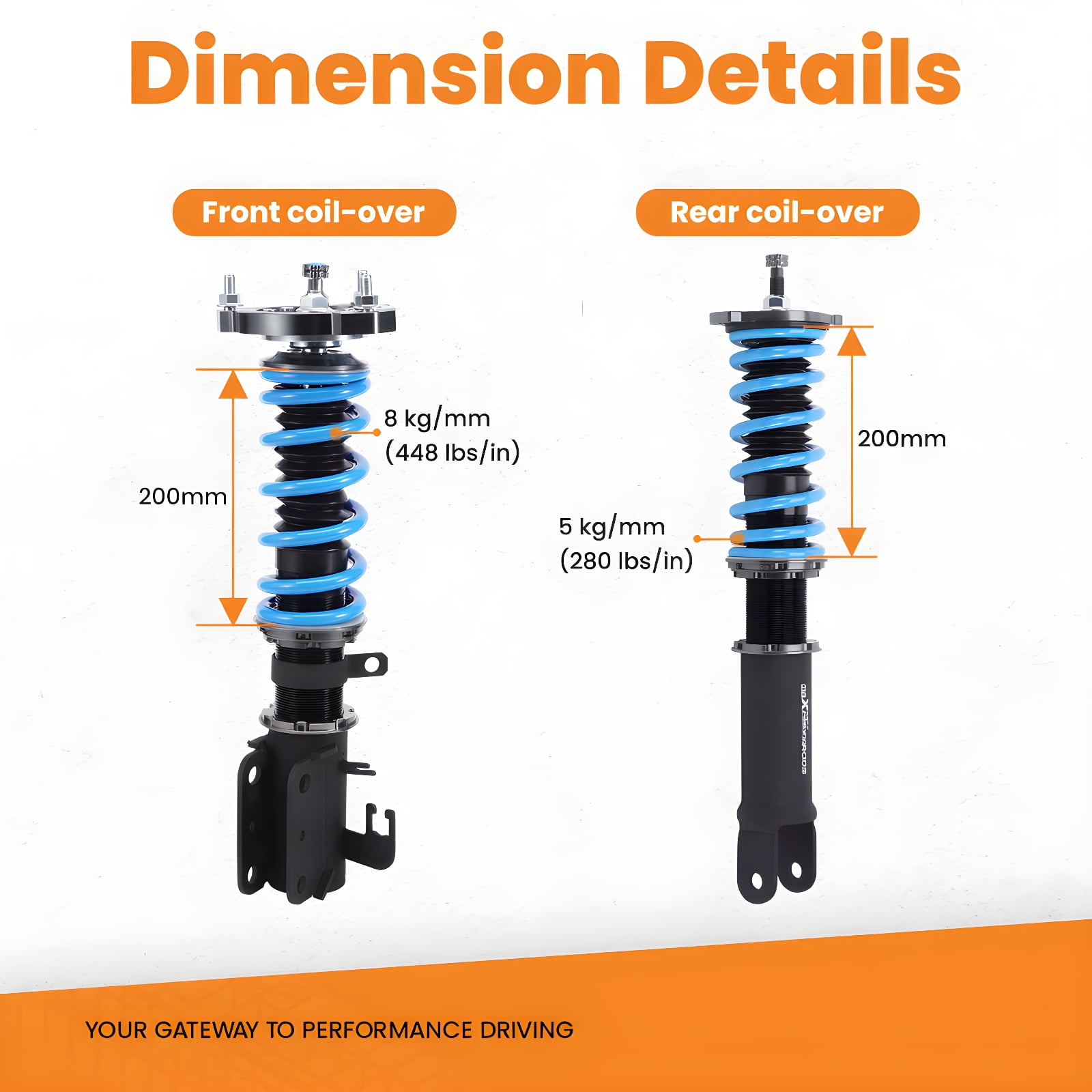 maXpeedingrods Coilover for Nissan Altima 2013-2018, for Nissan Maxima ...