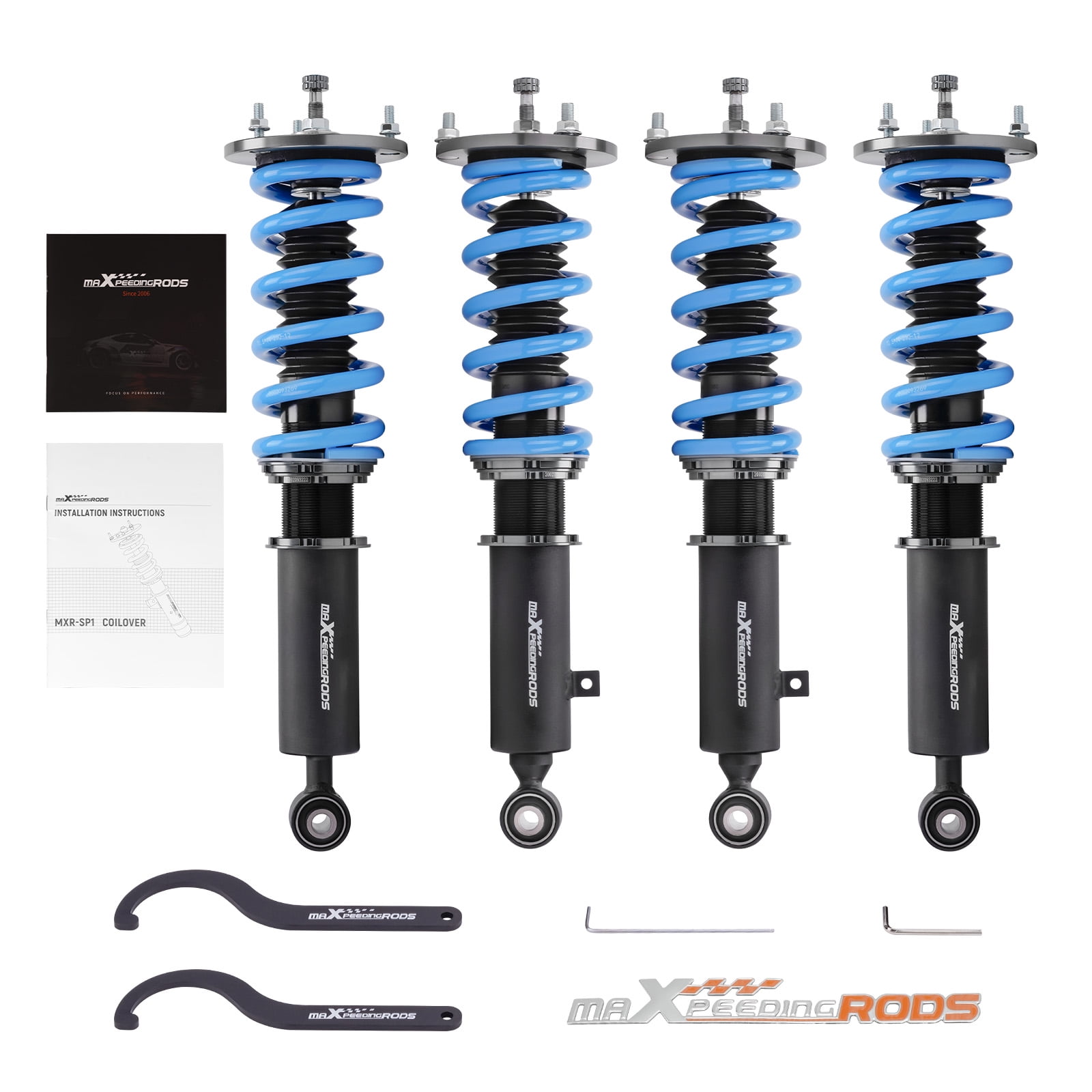 maXpeedingrods Coilover for Toyota Supra 1987-1992, 24 Levels Damper ...