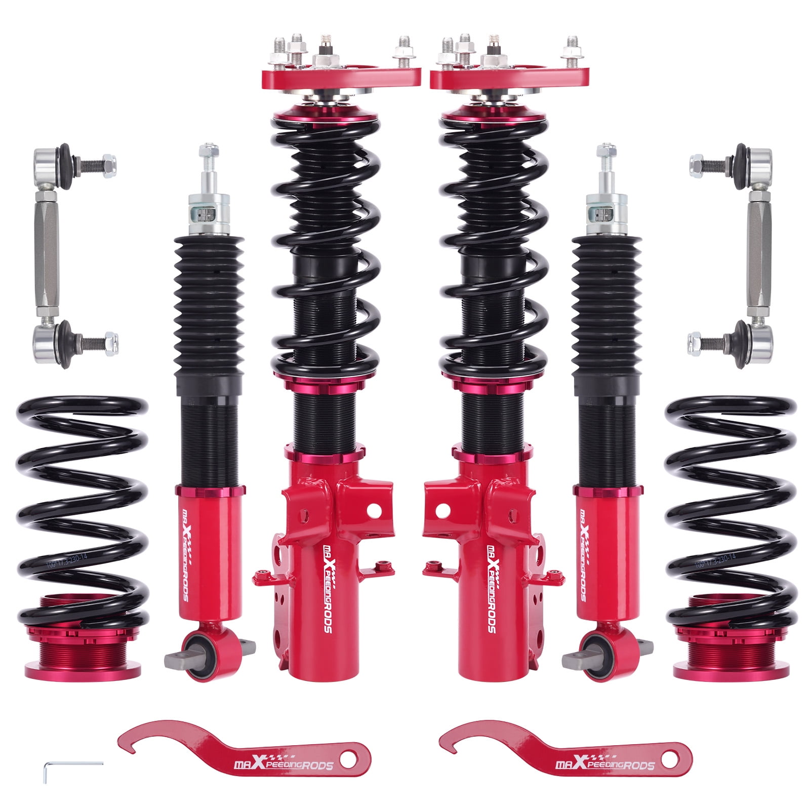 maXpeedingrods Coilovers for Ford Mustang S550 2015-2013, 24 Levels ...