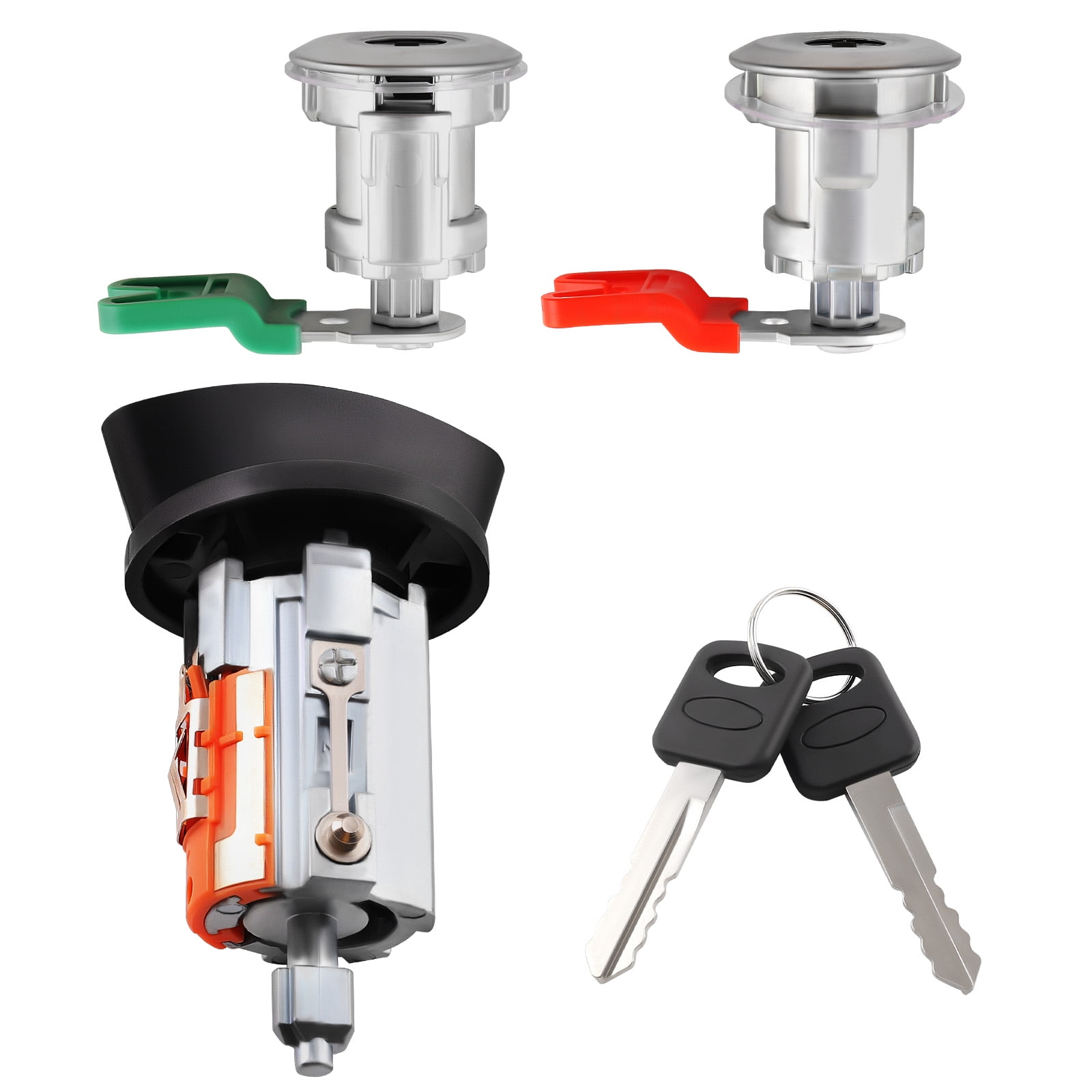maXpeedingrods Door Lock Cylinder & Ignition Switch Set Fit for Ford ...