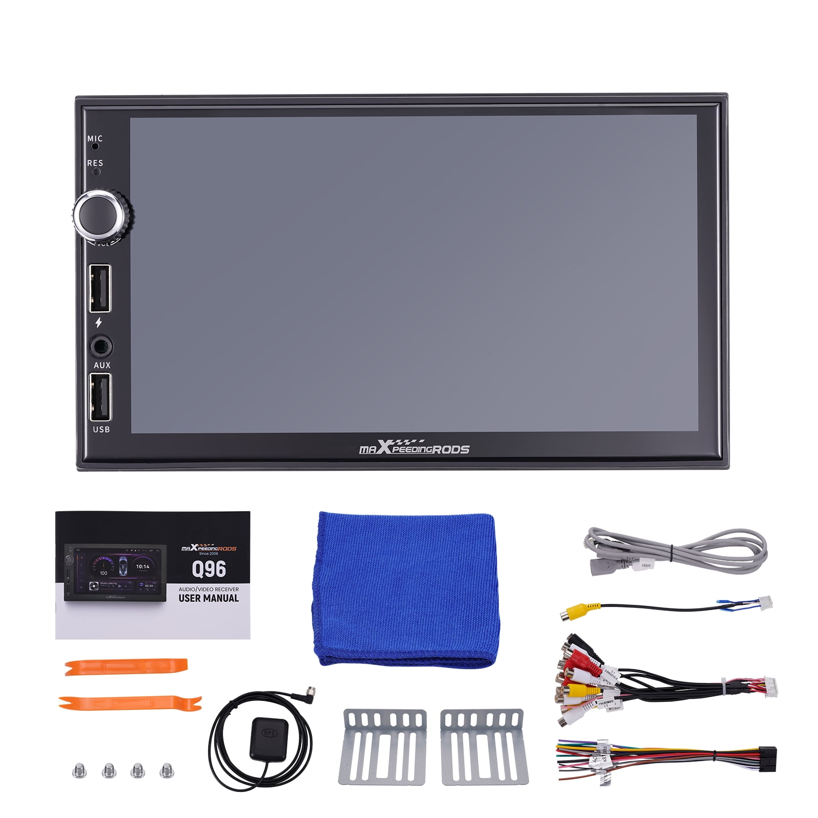 maXpeedingrods Double Din Car Stereo Radio 2G+32G with Wireless CarPlay ...
