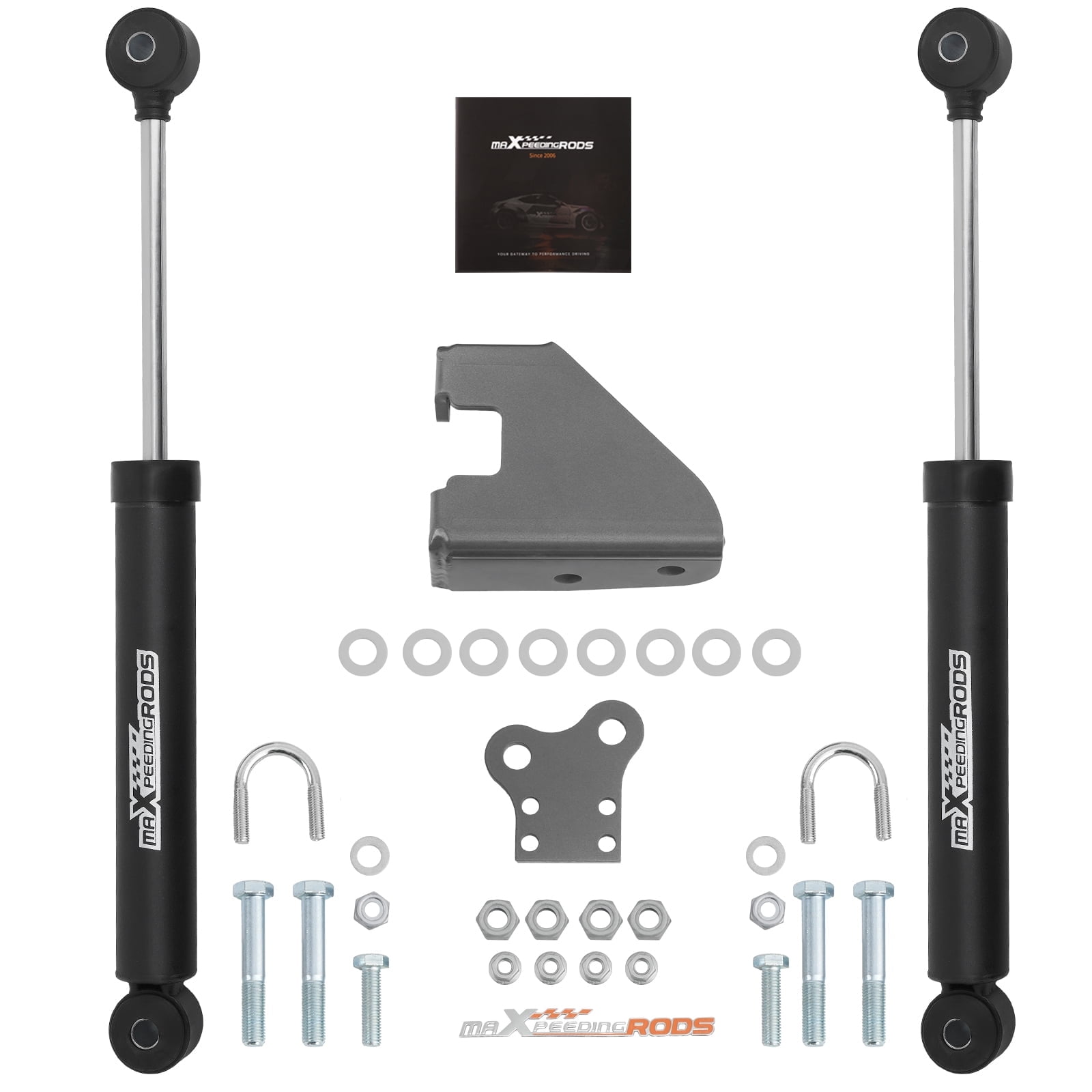 maXpeedingrods Dual Steering Stabilizer Cylinder Kit for Jeep Wrangler ...