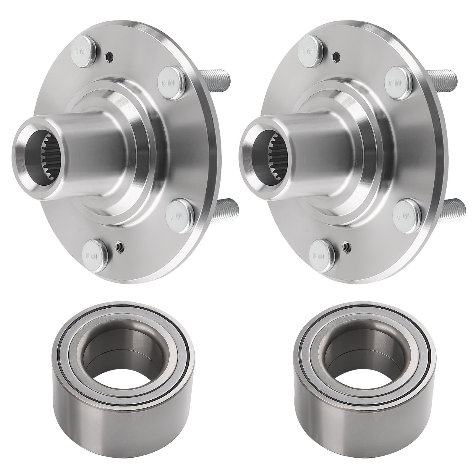 maXpeedingrods Front Wheel Hub and Bearing Kits for Honda Civic DX EX ...