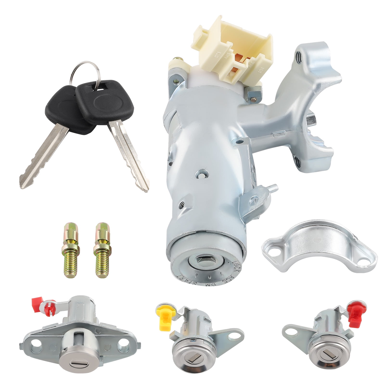 maXpeedingrods Ignition Switch Lock Cylinder with Bracket Keys Left ...