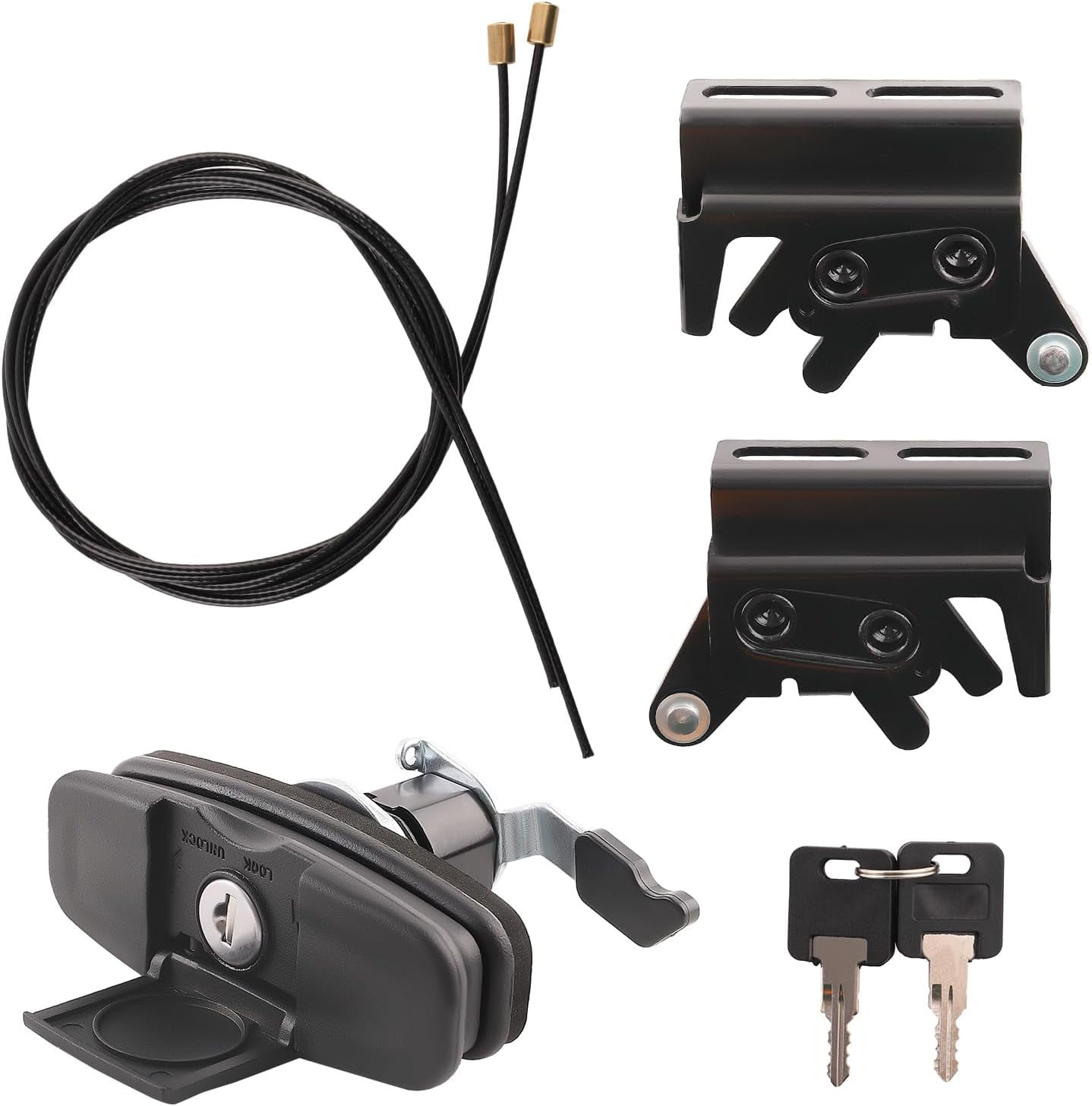 Truck Cap Lock Leer & Twist Handle Replacement Kit - Fits 100XQ, 100XL ...