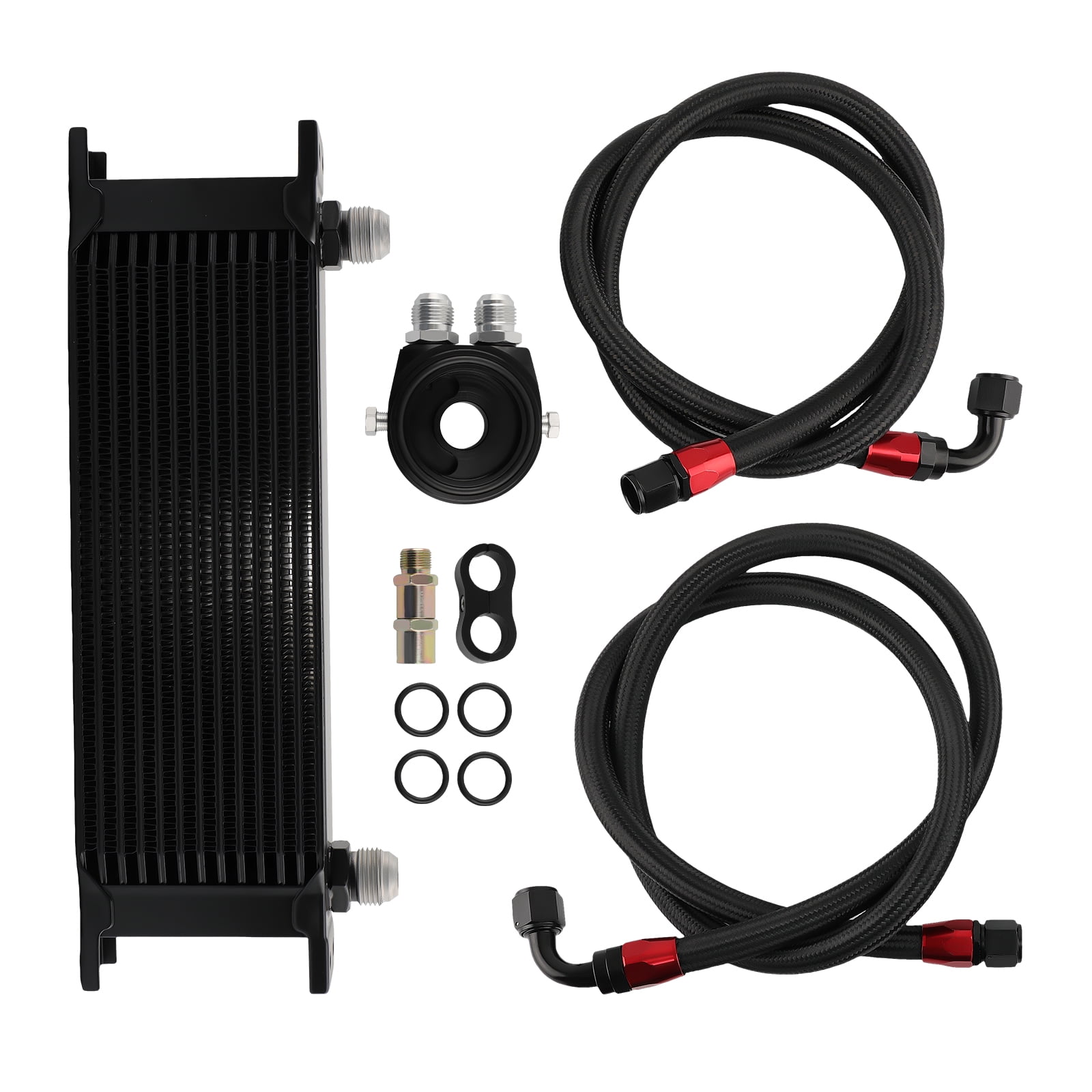 maXpeedingrods Universal 13 Row 10AN Transmission Engine Oil Cooler Kit ...